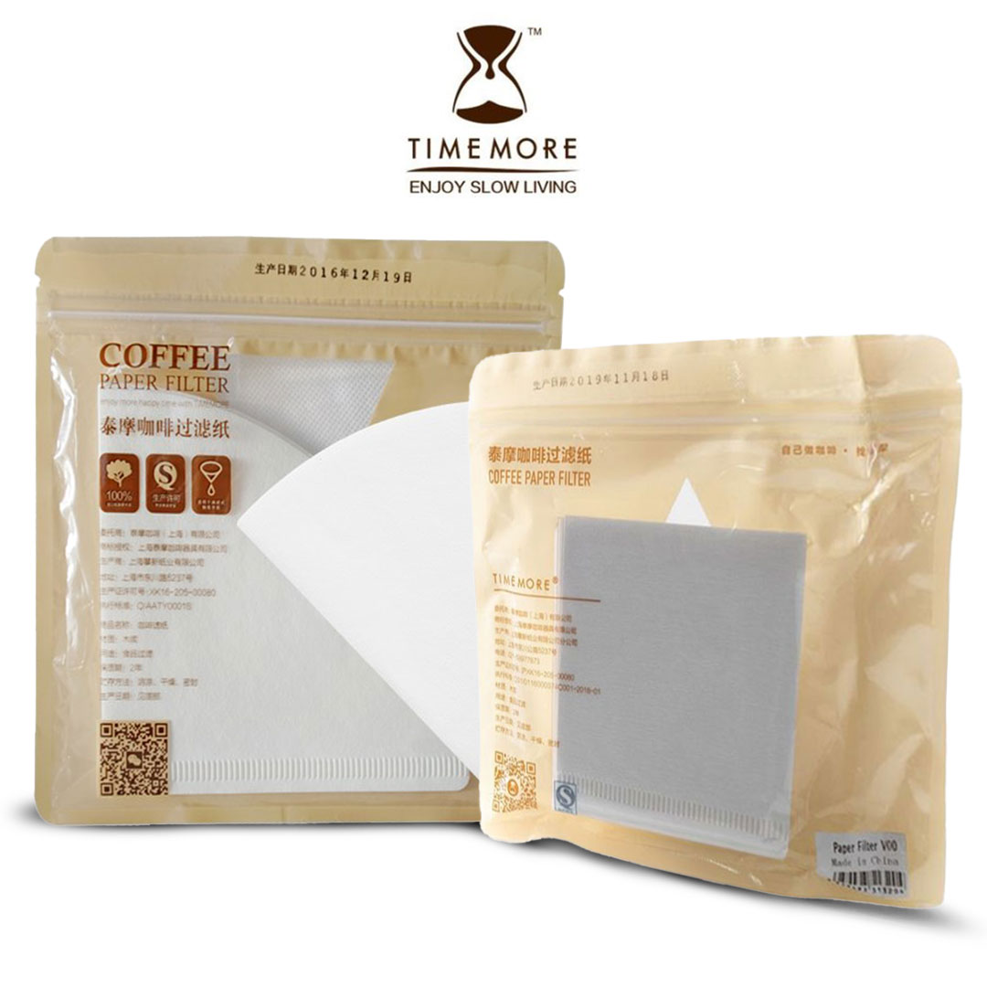 Timemore filter paper white100w multi-size